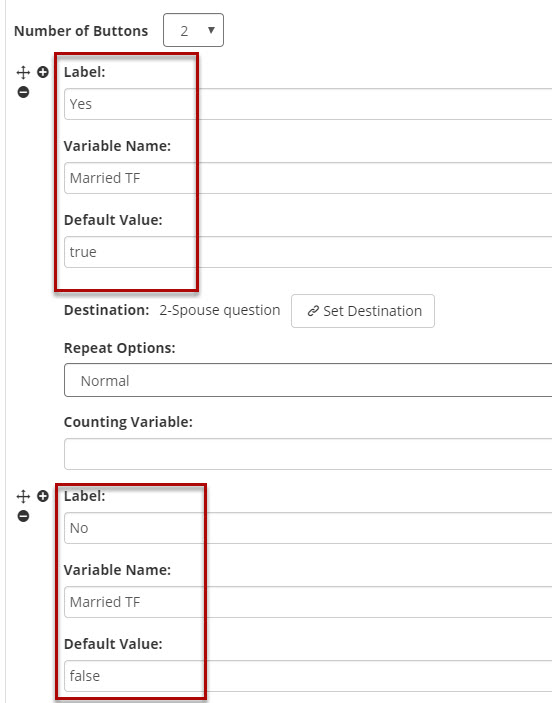 The Buttons Section | A2J Author